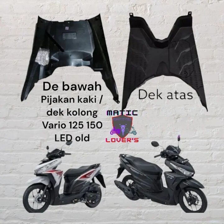 Jual Bordes step floor pijakan kaki cover under dek bawah kolong vario 125 150 led old k59 set ...