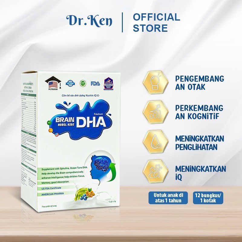 Jual DHA Brain KID Untuk Anak Otak Asli Membantu Anak Cerdas Daya Ingat Yang Baik Meningkatkan ...