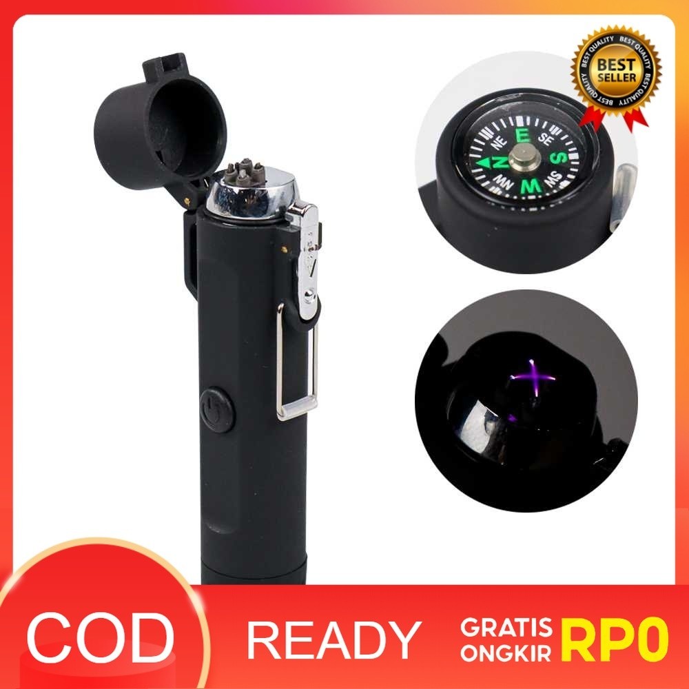 Jual Focus Korek Api Elektrik Pulse Plasma Cross Double Arc with Senter ...