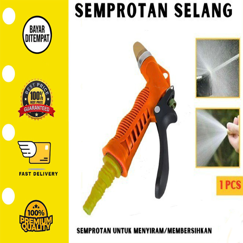 Jual Alat Semprotan Air Pistol Selang Spray Hose Nozzle Kuningan ...