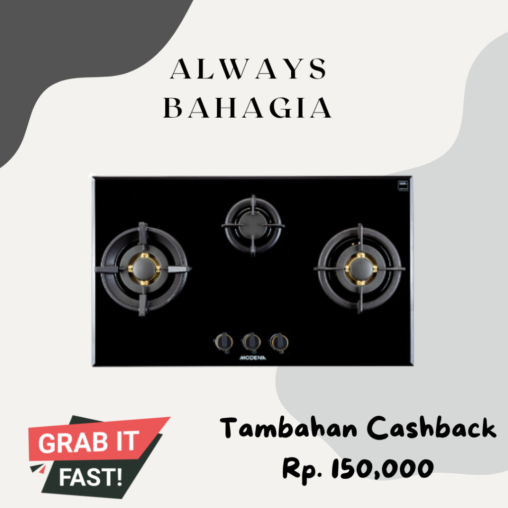Jual Modena BH 1935 LB - kompor tanam 3 tungku full kuningan | Shopee ...