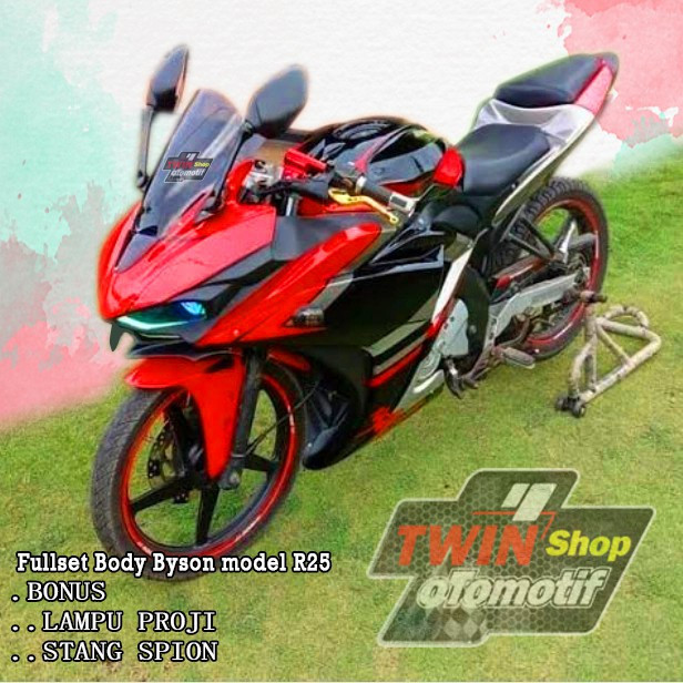 Jual promo spesial BODY BYSON MODEL YAMAHA R25, FAIRING BYSON TOPENG ...