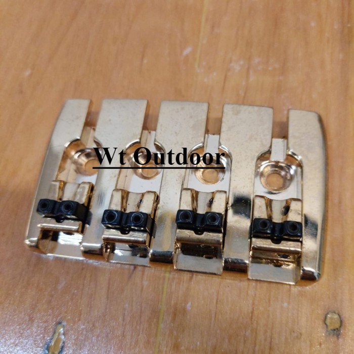 Jual Bridge gitar bass 4 string / bridge bass 4 senar gold | Shopee ...