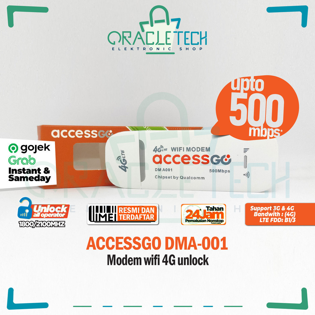 Jual AccessGo USB 4G All Operator White DMA001 | Shopee Indonesia