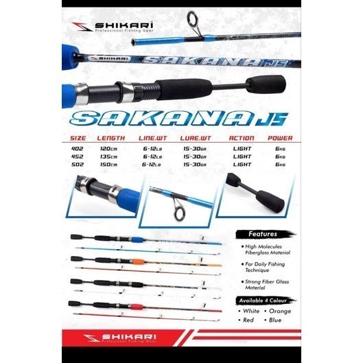 Jual Joran pancing daido sakana js bahan fiber solid padat panjang ...