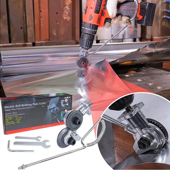 Jual Adaptor Adapter Converter Bor Pemotong Potong Gunting Seng Plat Besi Logam Electric Drill ...