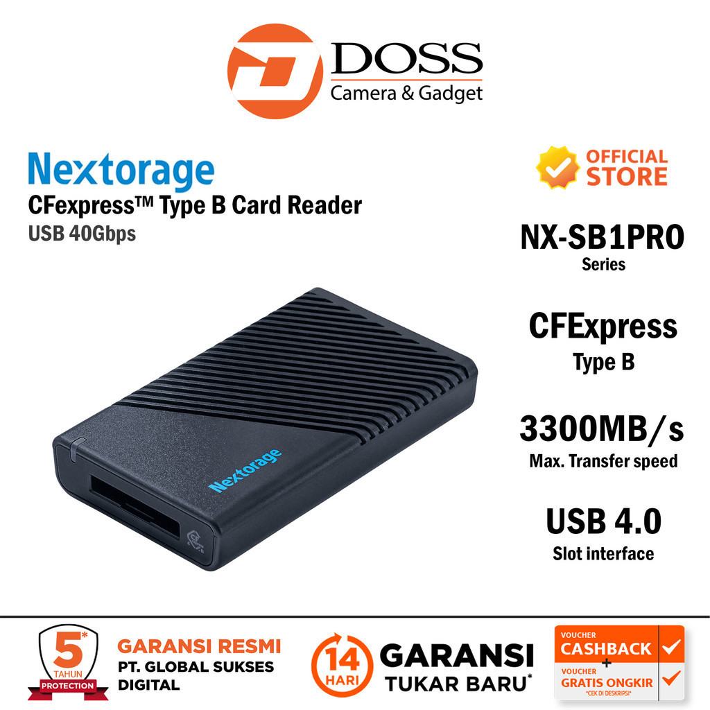 Jual Nextorage NX-SB1PRO Card Reader CFExpress Type B CF Express ...