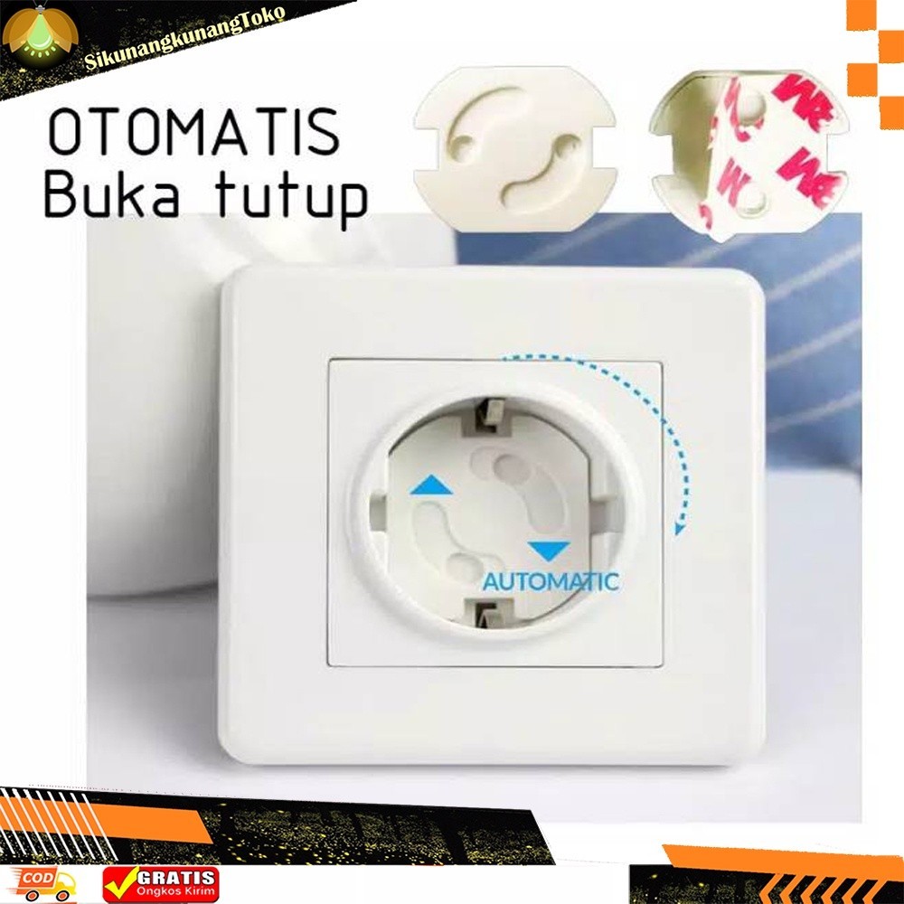 Jual (SKN) [7 gr] Pengaman stop kontak OTOMATIS BUKA TUTUP Penutup ...