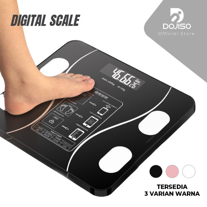 Jual Timbangan Digital Berat Badan Digital Scale Bluetooth Tempered ...
