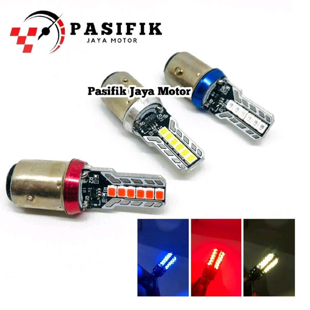 Jual LAMPU REM MOTOR 12 LED MODEL PEDANG SUPER TERANG | BOHLAM STOP LED ...