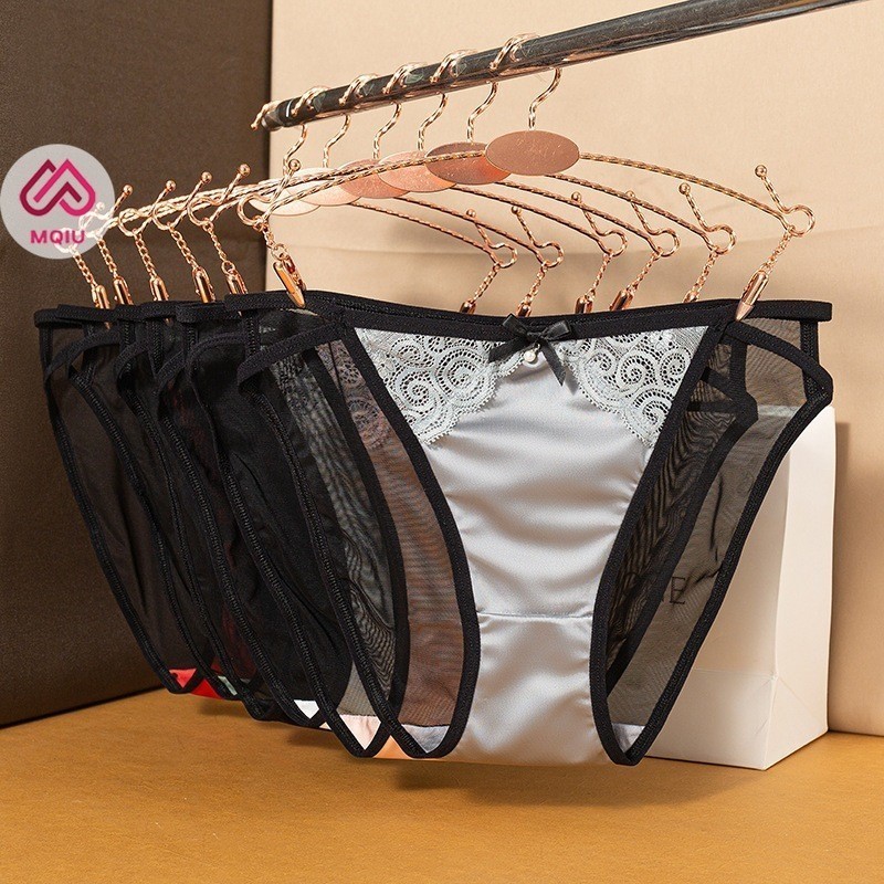 Jual MQIU - Celana Dalam Wanita Seksi Premium Bahan Brokat CD Wanita transparan tali samping ...