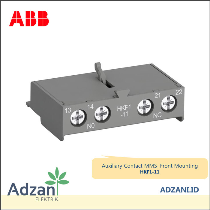 Jual ABB HKF1-11 Auxiliary Contact MMS Motor Starter 1SAM201901R100 ...