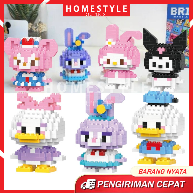 Jual Nano Block Model DIY / Mainan Mini Bangunan Kartun / Balok Nano ...