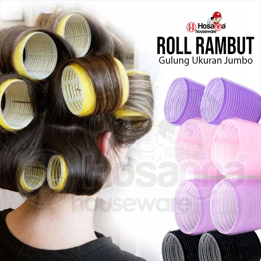 Jual Roll Rambut Poni Gulung / Hair Roller Jumbo | Shopee Indonesia