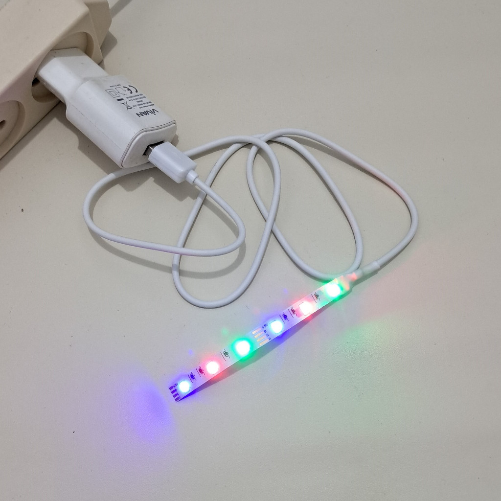 Jual LED Strip 5V RGB + USB Lampu siap pakai | Shopee Indonesia