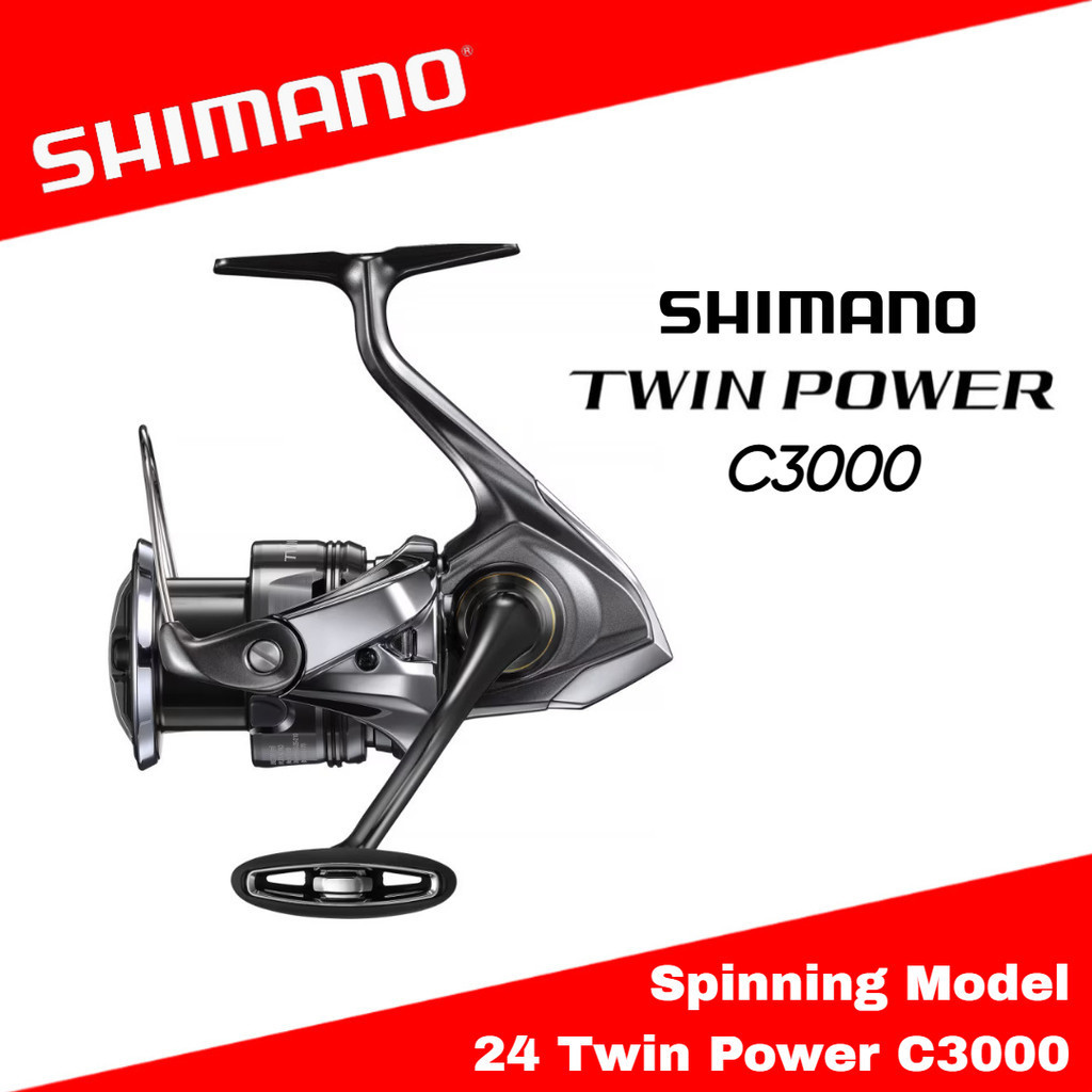 Jual Shimano Spinning Reel 24 Twin Power C3000 | Shopee Indonesia