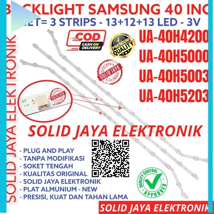 Jual BACKLIGHT TV LED SAMSUNG 40 IN UA 40H5203 40H5000 40H LAMPU BL BENGKOK | Shopee Indonesia