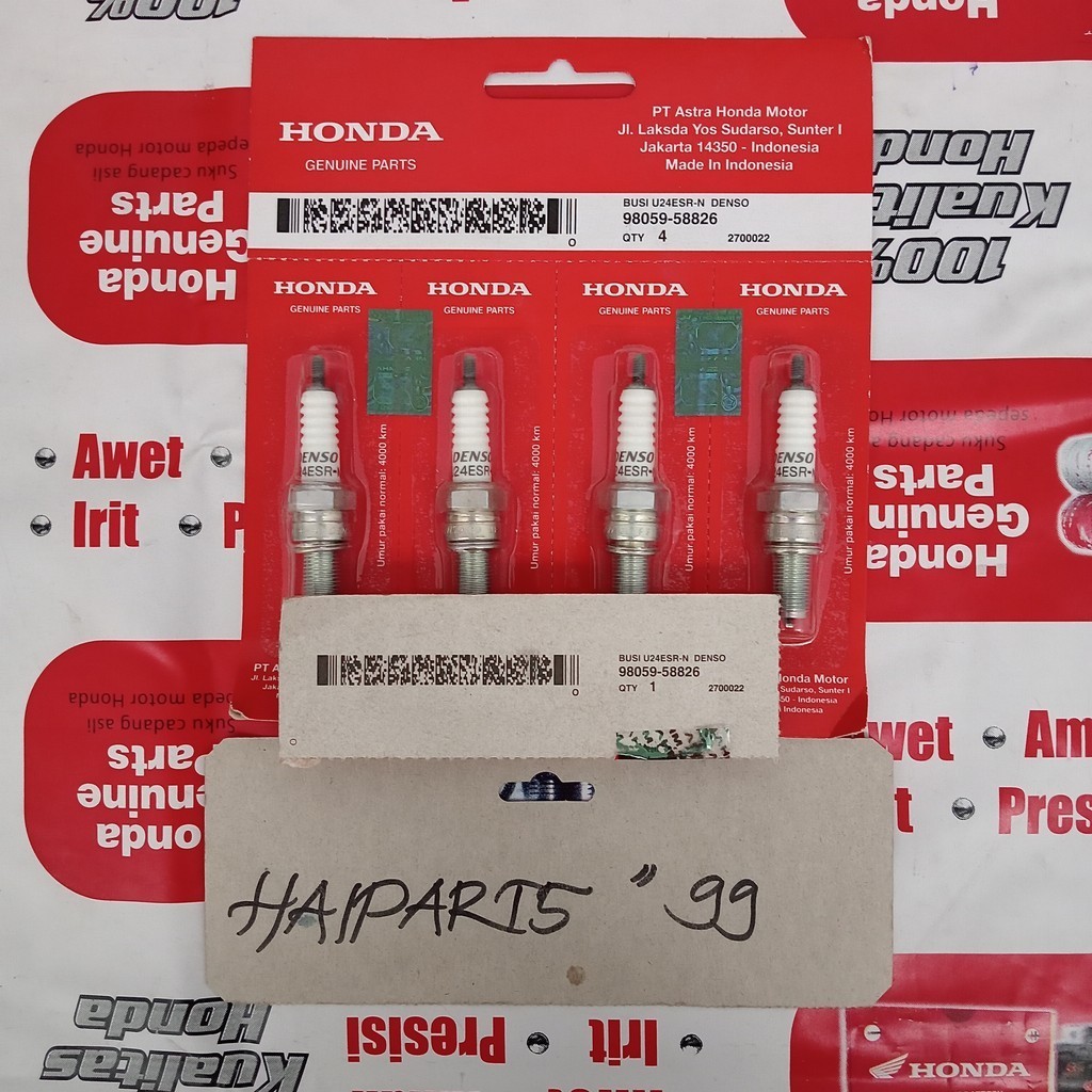 Jual Busi Spark plug DENSO U24ESR-N9 DI JUAL SATUAN Cbr 150 original ...