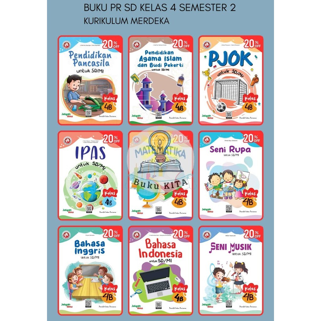 Jual Buku PR interaktif SD Kelas 4 Semester 2 Kurikulum Merdeka Tahun 2024 Penerbit Intan ...