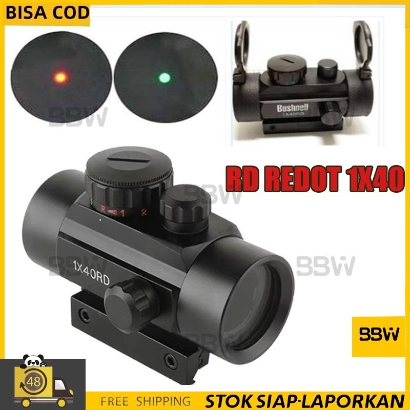 Jual Red dot 1X40 RD red dot bushnell / Teleskop Bushnell reddot 1x40 ...