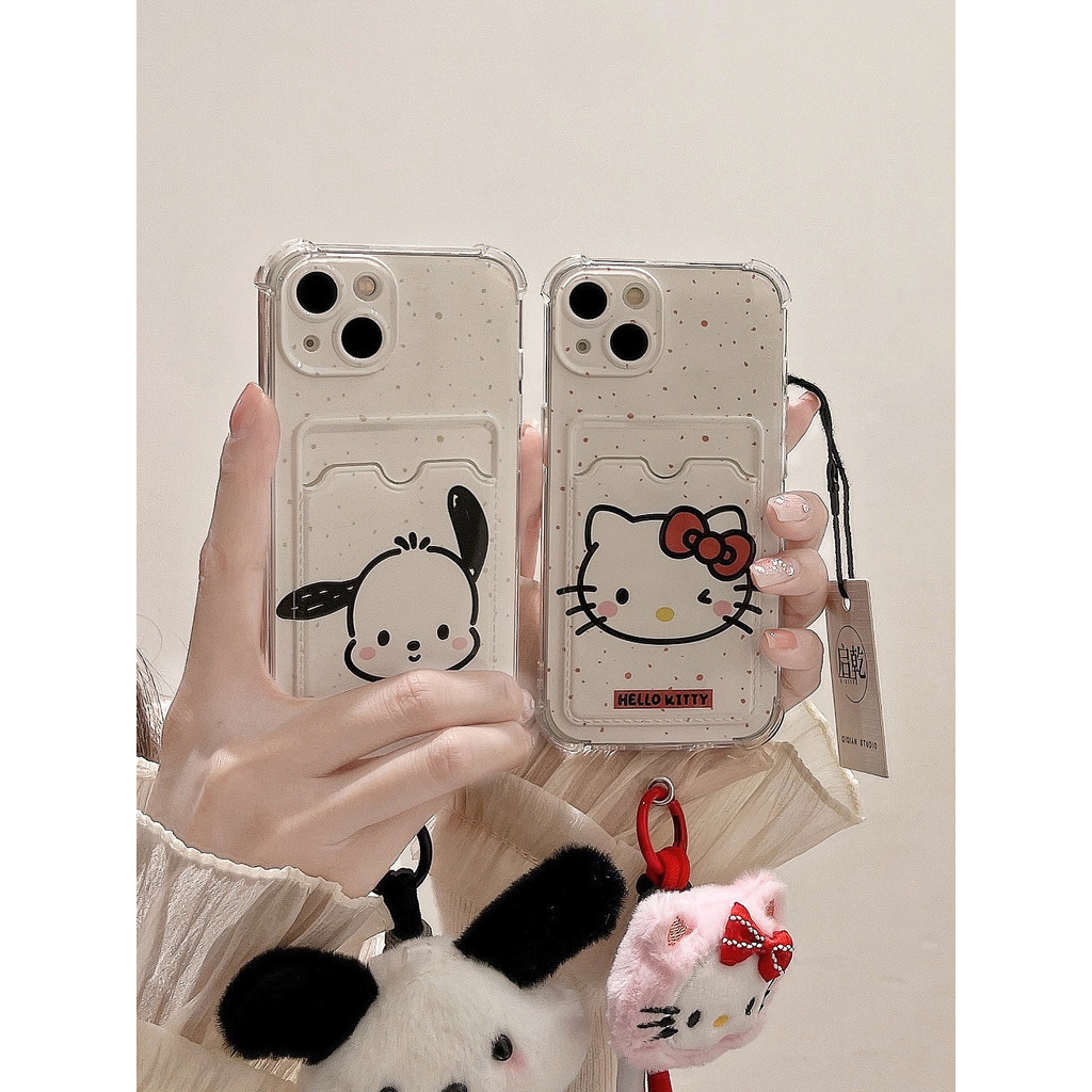 Jual Card holder lucu Hello Kitty Soft Casing HP Vivo y28 y18 y03 v27 pro y27 y36 y35 y17 y02 ...