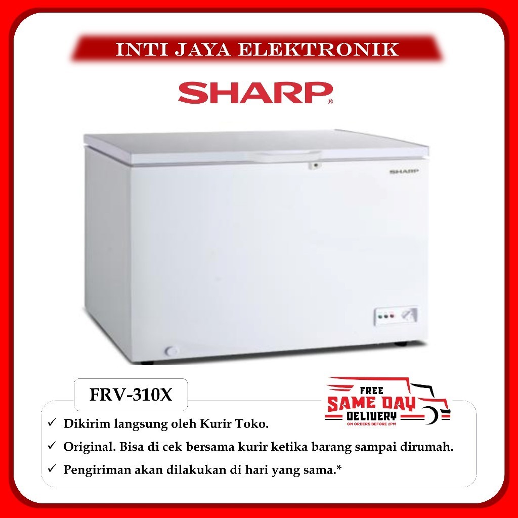 Jual FREEZER BOX SHARP CHEST FREEZER 302 LITER FRV-310X SHARP FRV310X ...