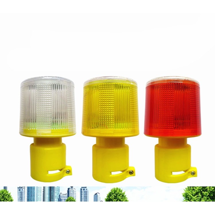 Jual 4LED Solar Powered Traffic Warning Light, white/yellow/red LED ...