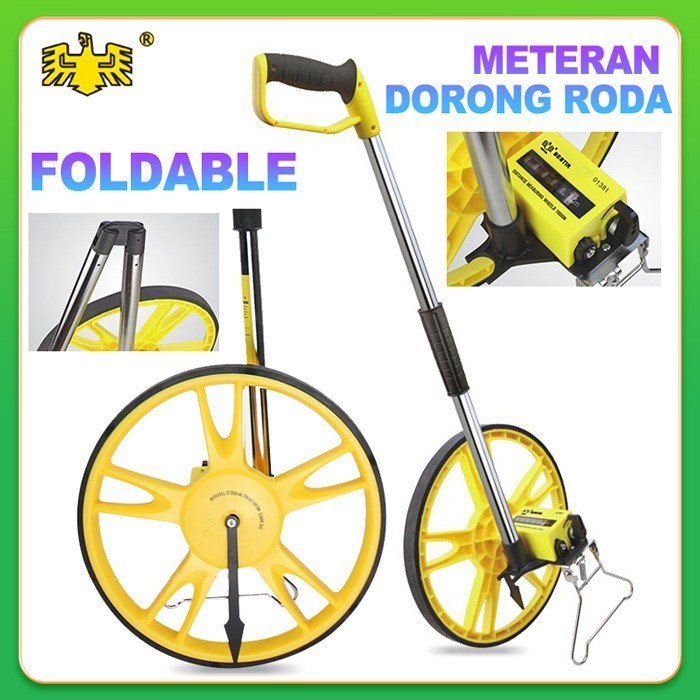 Jual Roda Meteran Dorong Jalan Distance Measuring Wheel Digital Display ...
