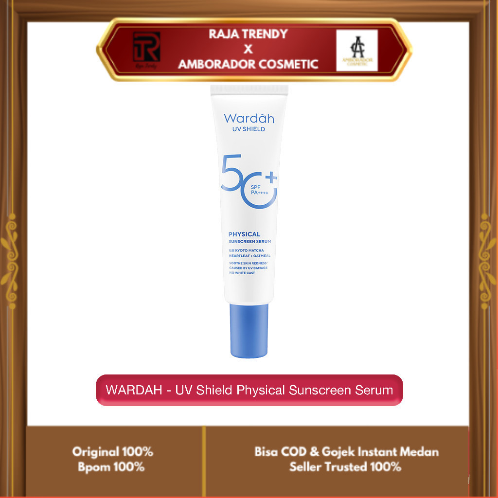 Jual WARDAH - UV SHIELD PHYSICAL SUNSCREEN SERUM SPF 50+ PA++++ ( 30 ml ...