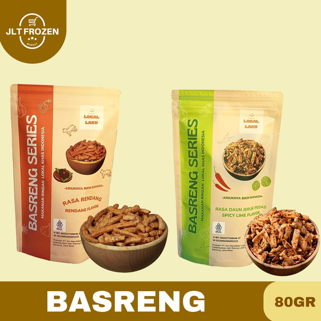 Jual Basreng Rendang / Basreng Daun Jeruk Pedas / Baso Goreng / Cemilan ...