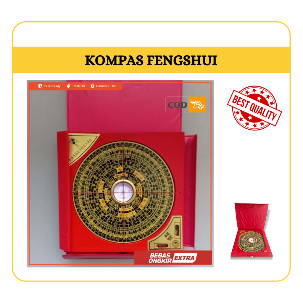 Jual Feng Shui Kompas Penunjuk Arah / Cina Kuno Feng Shui Bagua Panduan ...