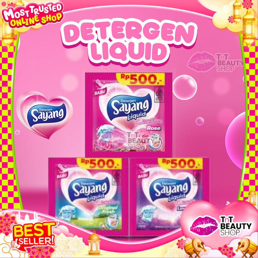 Jual Sayang Liquid Detergent 20 ml Series | Sayang Rose Liquid ...