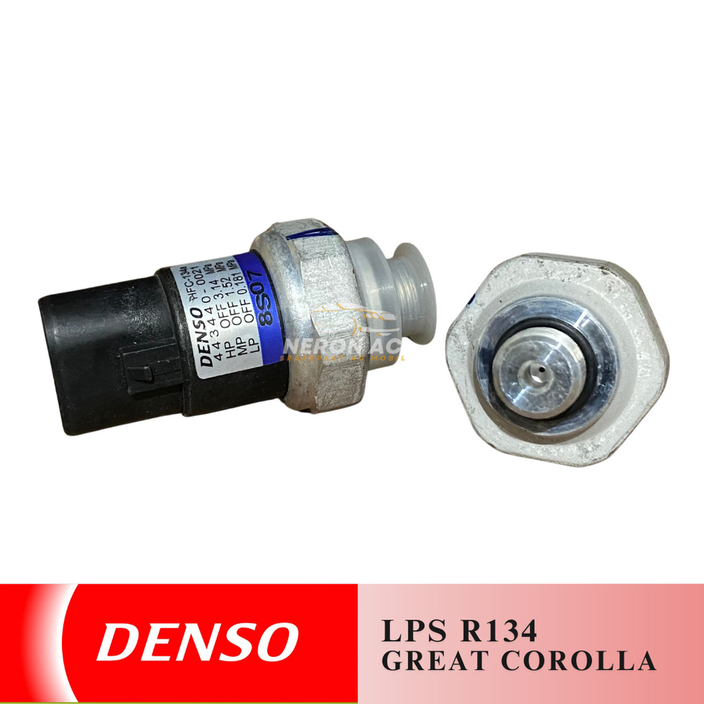 Jual LOW PRESSURE SWITCH LPS R134A KAKI 4 OFF OFF OFF TOYOTA GREAT COROLLA DENSO ASLI | Shopee ...