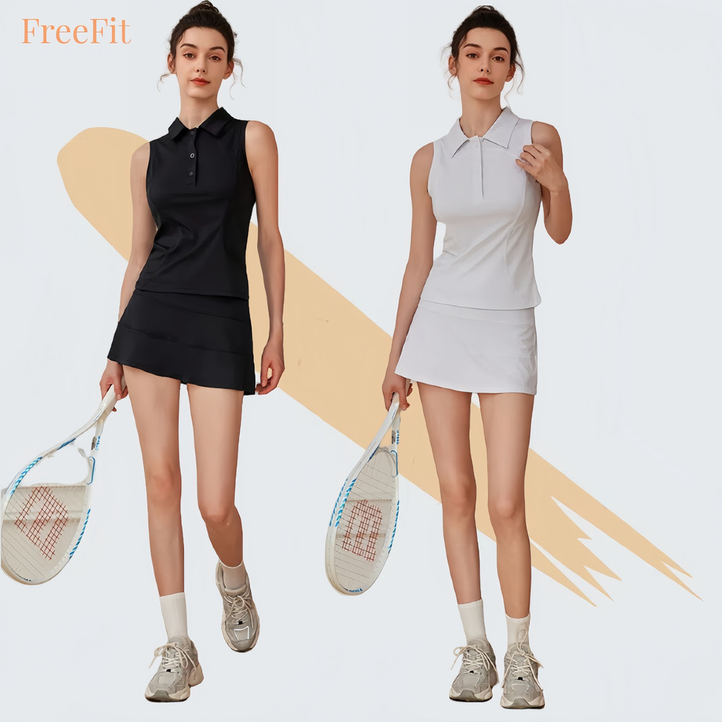 Jual FreeFit Setelan Olahraga Outdoor Atasan Tanpa Lengan Rok Olahraga ...