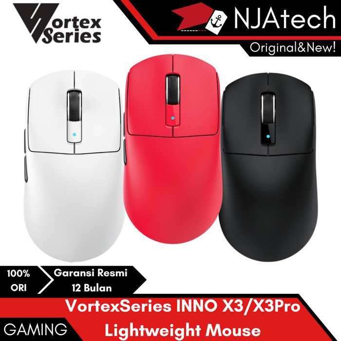 Jual VortexSeries INNO X3 / X3 Pro Ultra LightWeight Wireless Tri Mode ...