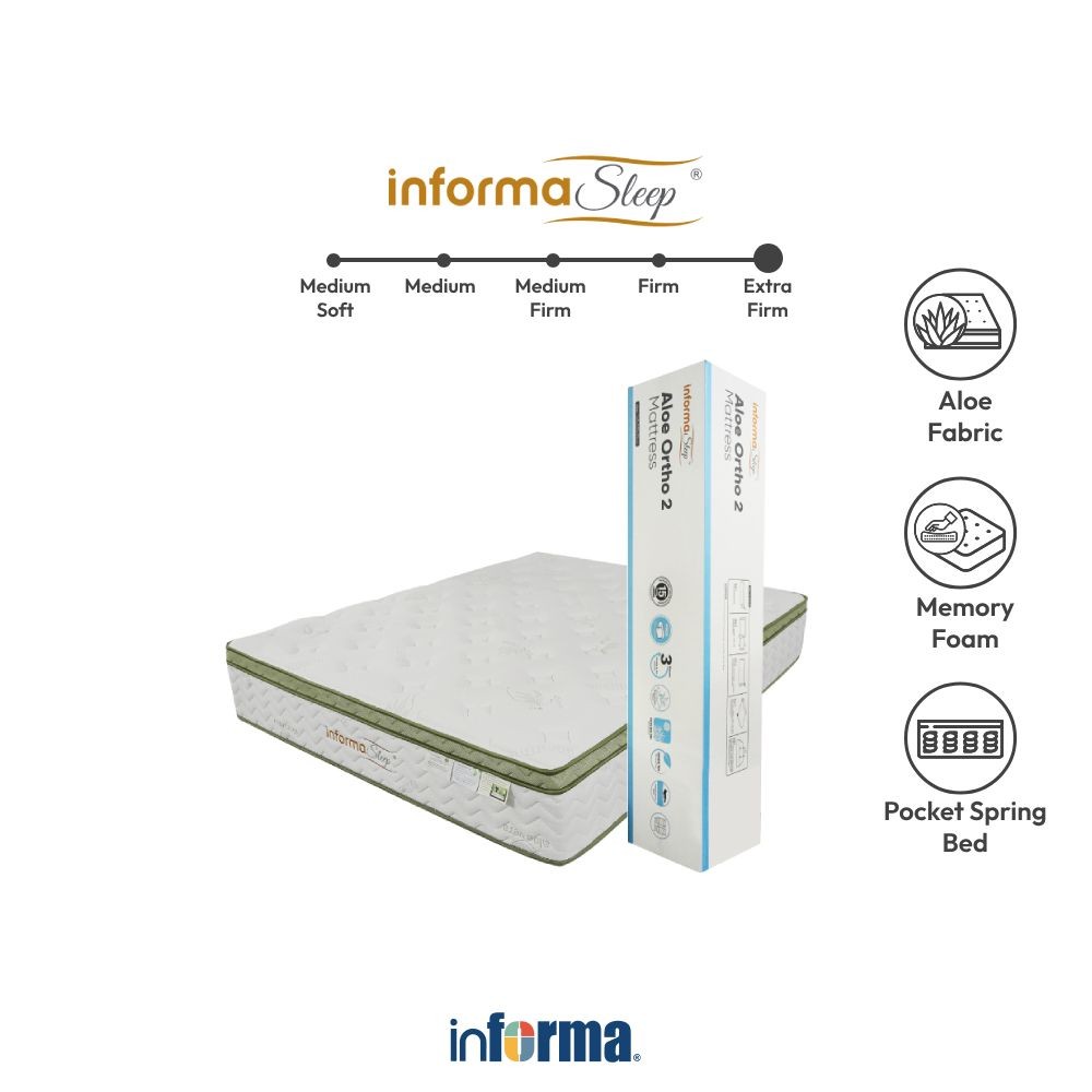 Jual Informa Sleep 180x200x30 cm Aloe Ortho I I Kasur Spring Pocket In ...