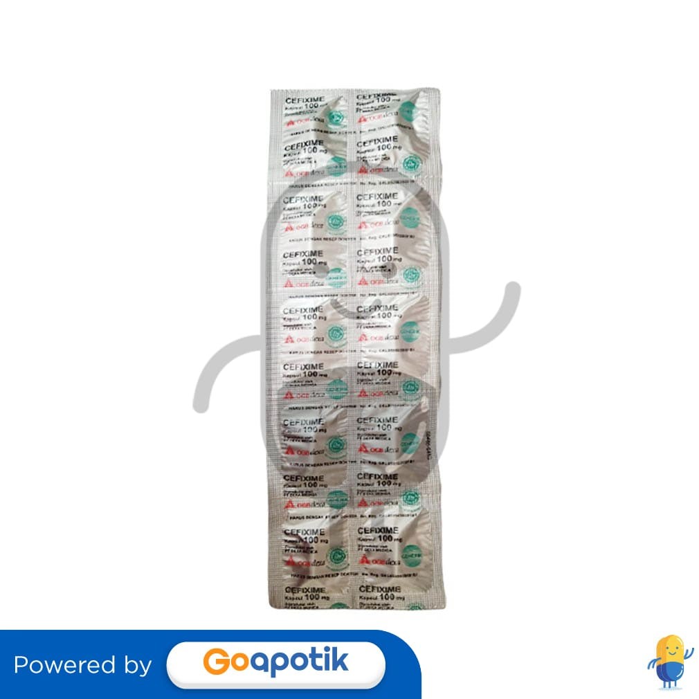 Jual Cefixime Ogb Dexa Medica 100 Mg Strip 10 Kapsul | Shopee Indonesia