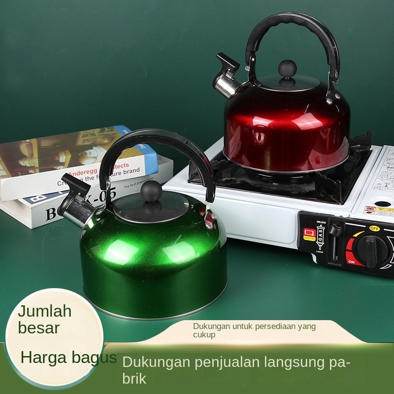 Jual TEKO SIUL STAINLESS STEEL 3L 4L 5L // TEKO BUNYI SIUL//KETTLE PELUIT STAINLESS MYH01 ...