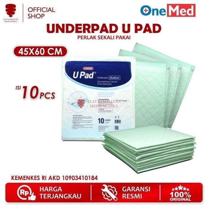 Jual Onemed Underpad U Pad 45x60cm Alas Perlak Under Pad Popok Ompol ...