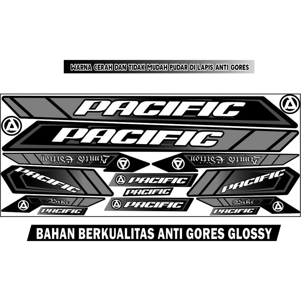 Jual STICKER STRIPING DECAL SEPEDA PACIFIC | Shopee Indonesia