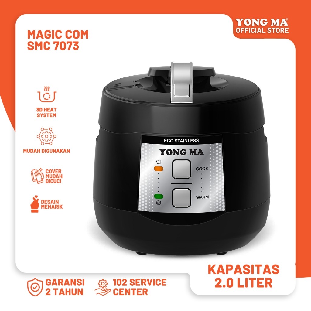 Jual YONG MA SMC-7073 Rice Cooker / Magic Com [2 Liter] | Shopee Indonesia