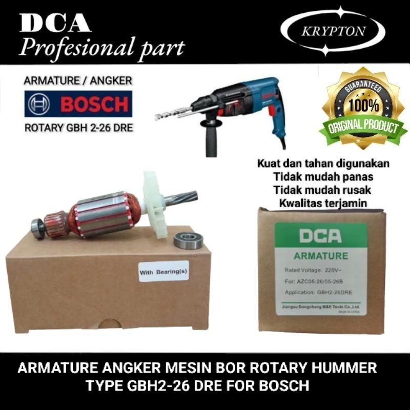 Jual DCA armature angker mesin bor rotary Hummer type GBH2-26DRE for ...