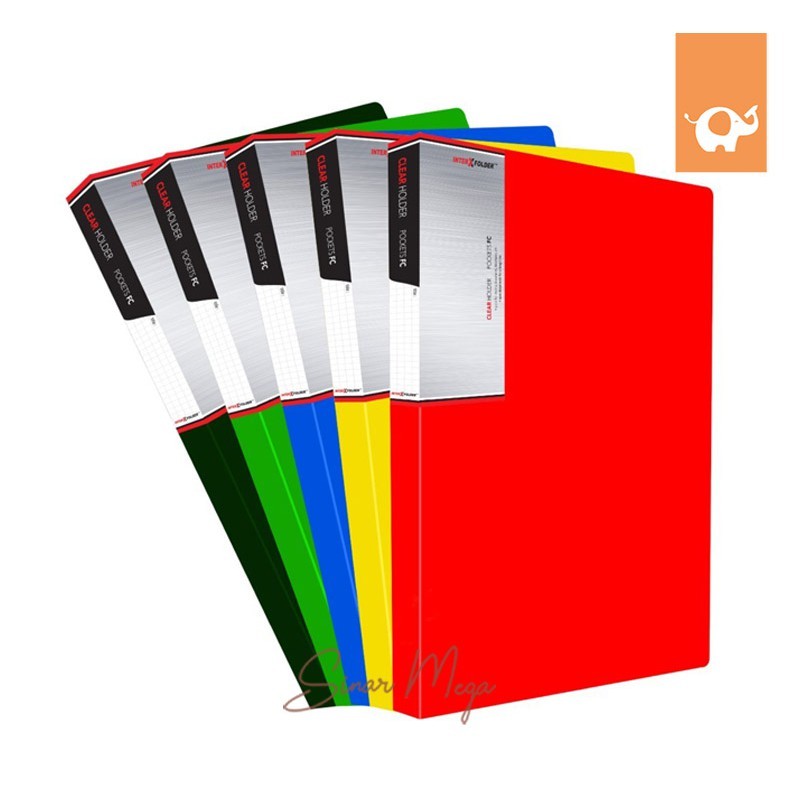 Jual Inter X Clear Holder Isi 40 Pocket Varian Warna-Warni/ Map Murah ...