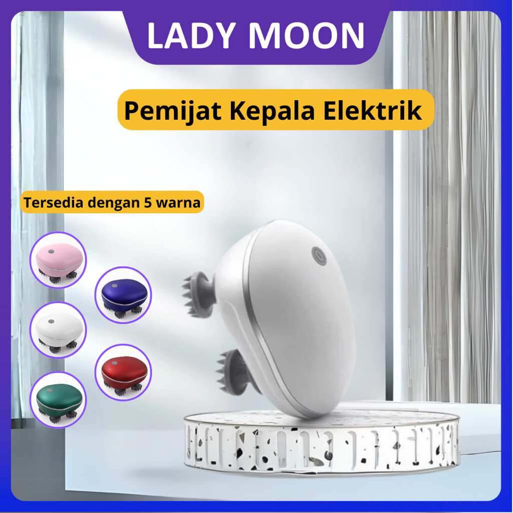 Jual Lady Moon [GARANSI 1 TAHUN] Electric Head Massager Pemijat Kepala ...