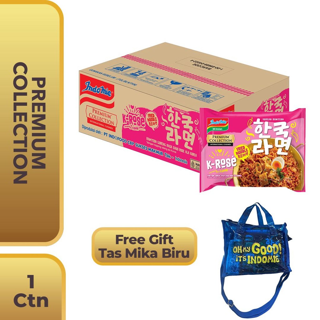 Jual 1 Carton Indomie Korean K-Rose GET Tas Mika Warna | Shopee Indonesia