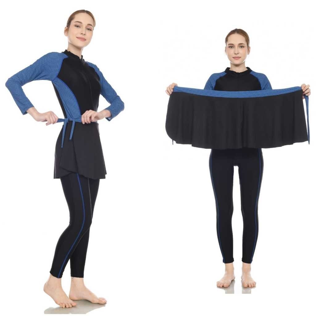 Jual DARTFIT BAJU RENANG TERUSAN diving selam panjang lapis cup BH dan ...