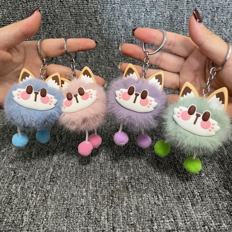 Jual Gantungan Tas Kunci Boneka Kucing Bulu Lucu Bag Cat Keychain ...