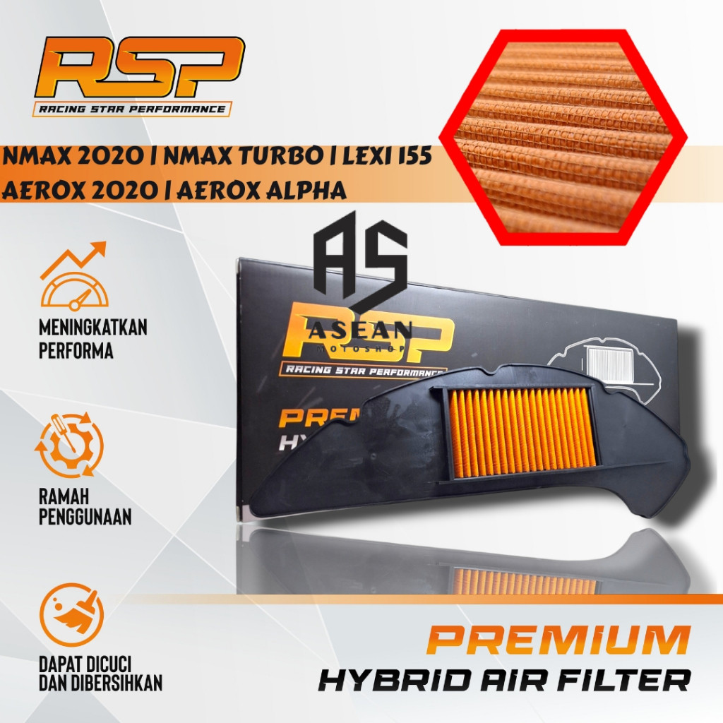 Jual RSP Filter Udara Motor Yamaha Nmax 2020 / Nmax Turbo / Aerox 2020 ...