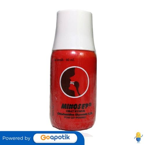 Jual Minosep Obat Kumur Merah 60 Ml | Shopee Indonesia