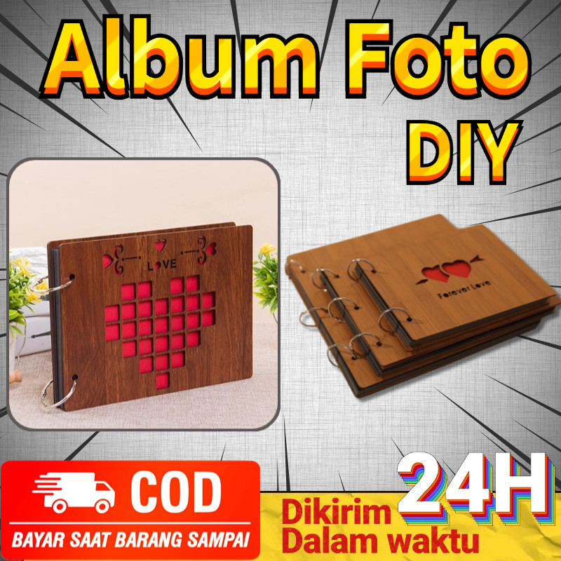 Jual Bisa COD Album Foto Bayi Keluarga 22*16 Scrapbook Album Vintage ...